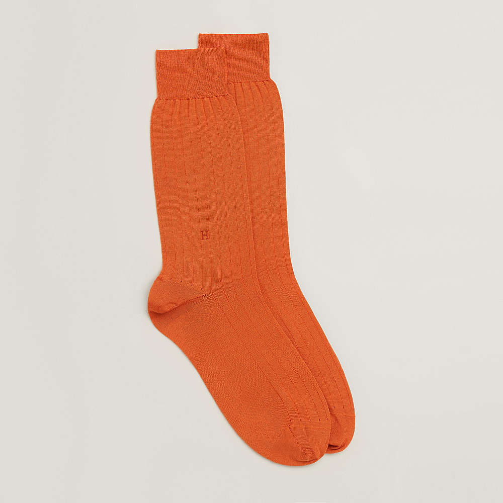 "H" embroidery socks | Hermès UK