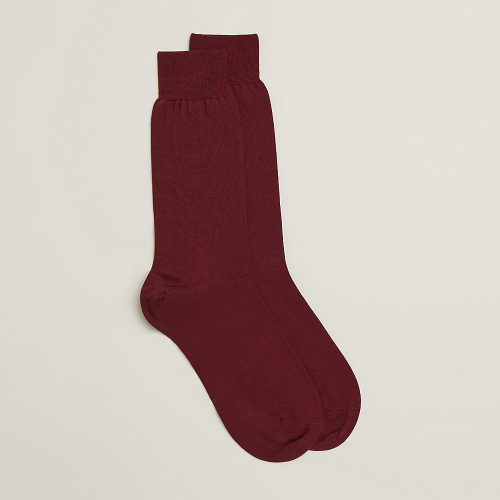 "H" embroidery socks | Hermès UK