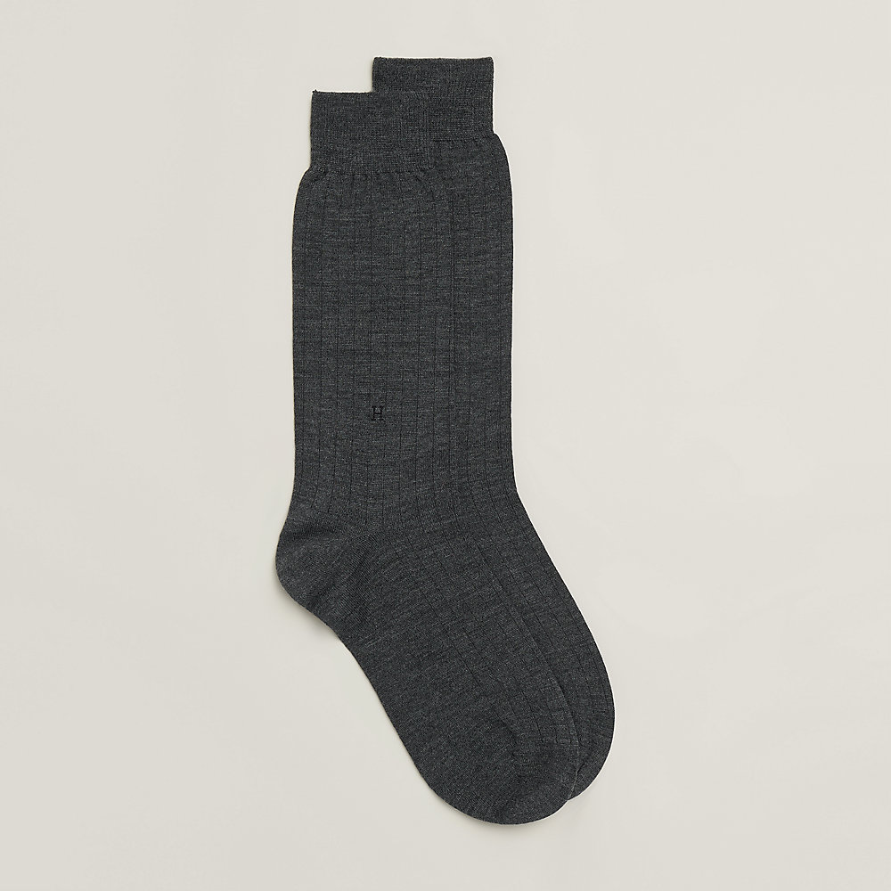 "H" embroidery socks | Hermès UK