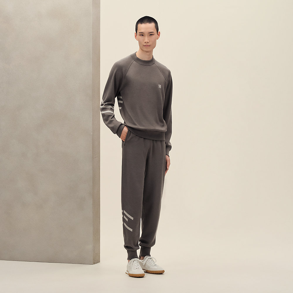 "H Golf" reversible crewneck sweater | Hermès Australia