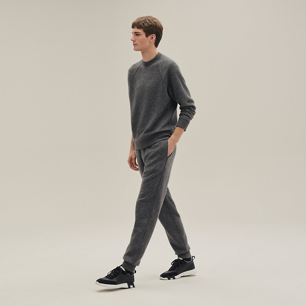 "H Golf Signature" crewneck sweater - Brown - XXL | Hermès Australia