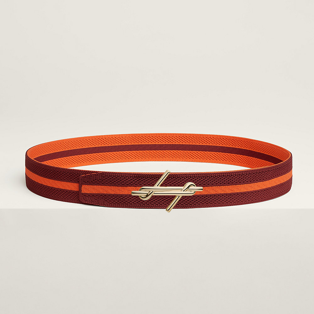H Noue belt buckle & Team band 38 mm | Hermès USA