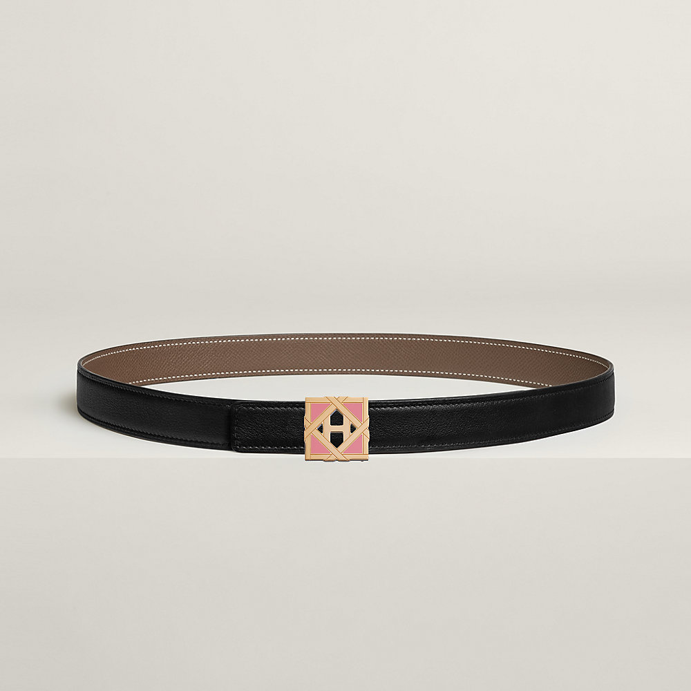 H Roseraie belt buckle & Reversible leather strap 24 mm | Hermès UAE