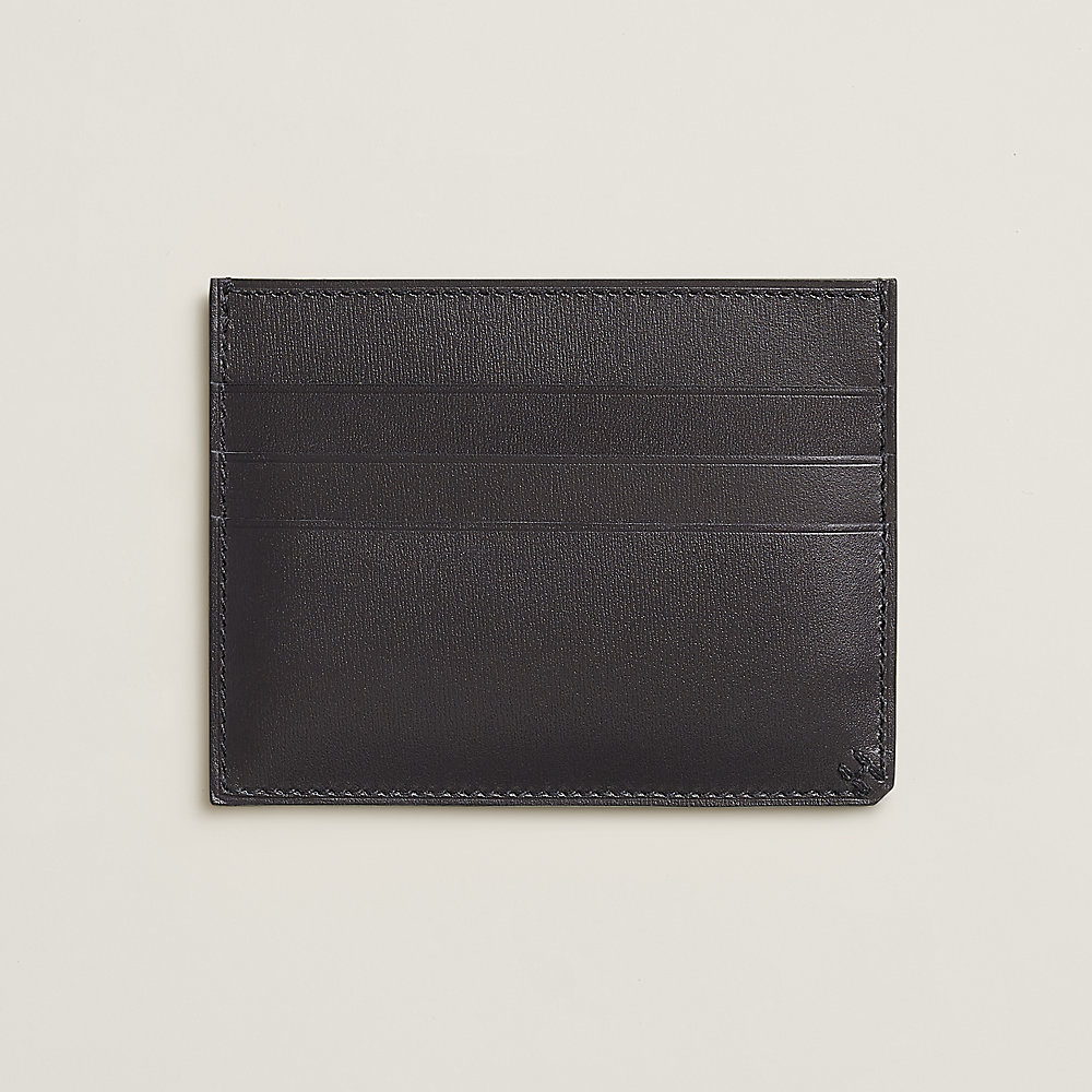H Sellier colorfil card holder - Grey | Hermès Australia