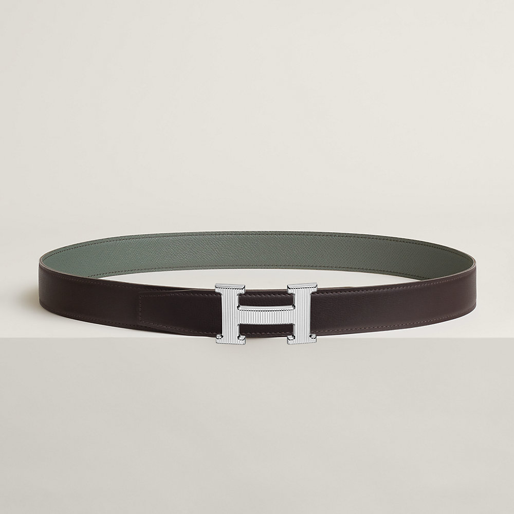 H Striee belt buckle & Reversible leather strap 32 mm | Hermès Thailand