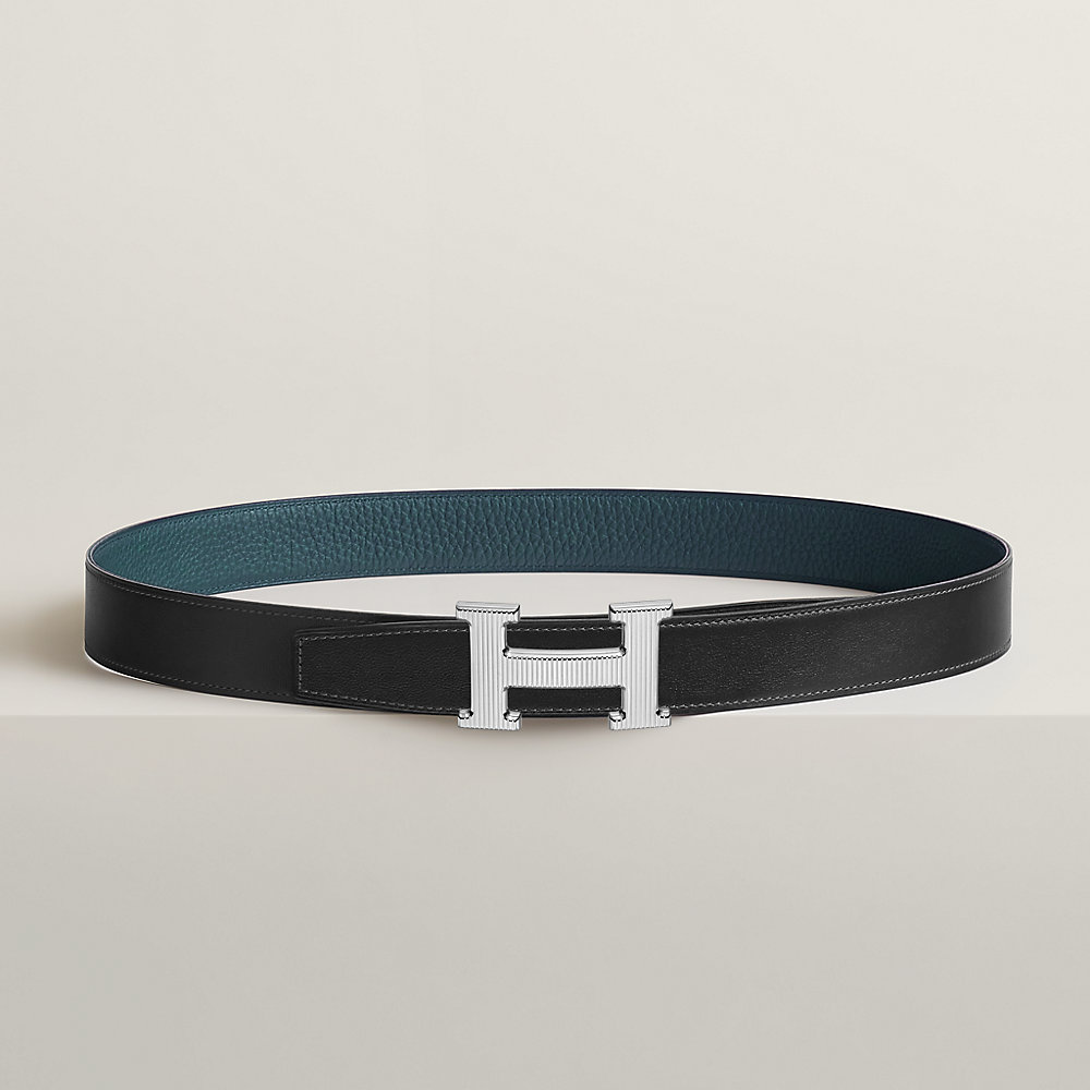 H Striee belt buckle & Reversible leather strap 32 mm | Hermès UAE