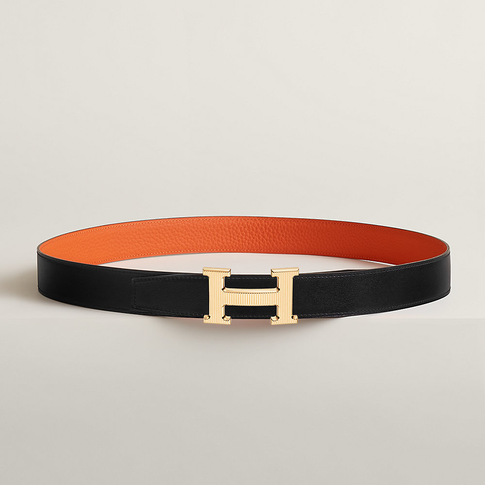 H Striee belt buckle & Reversible leather strap 32 mm | Hermès Hong ...