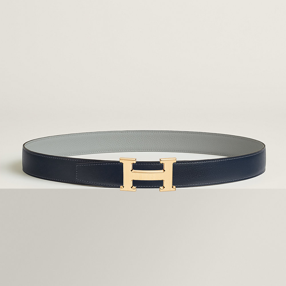 H Striee belt buckle & Reversible leather strap 32 mm | Hermès Thailand