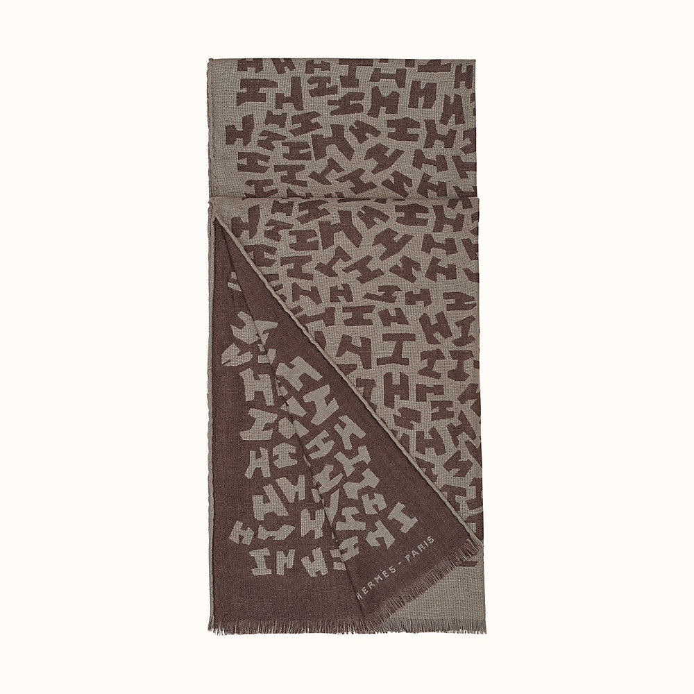 H Tag reversible muffler | Hermès UK