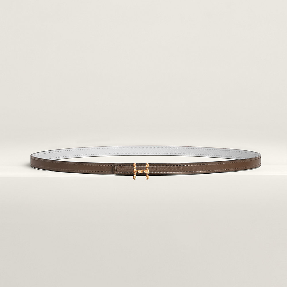 H Torsade belt buckle & Reversible leather strap 13 mm | Hermès UK