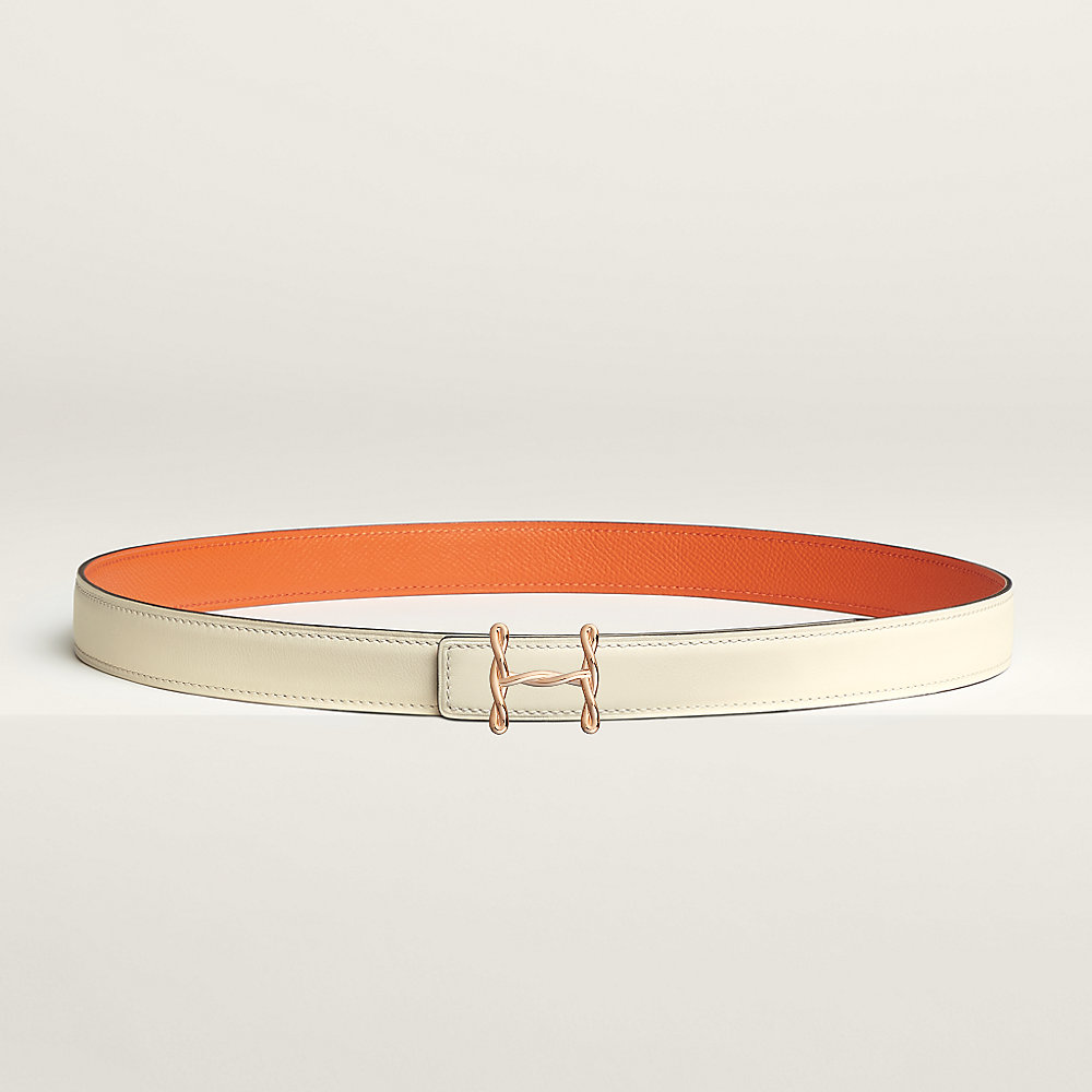 H Torsade belt buckle & Reversible leather strap 24 mm | Hermès Australia