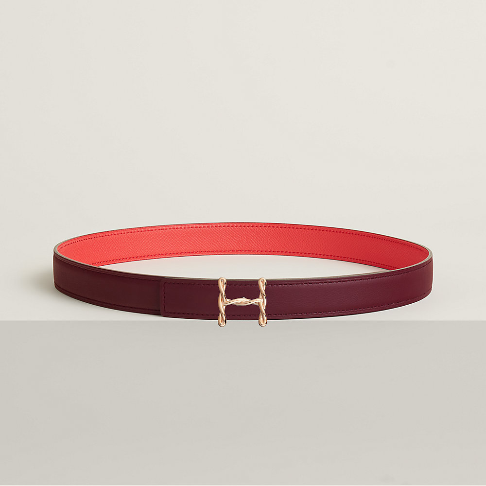 H Torsade belt buckle & Reversible leather strap 24 mm | Hermès UK