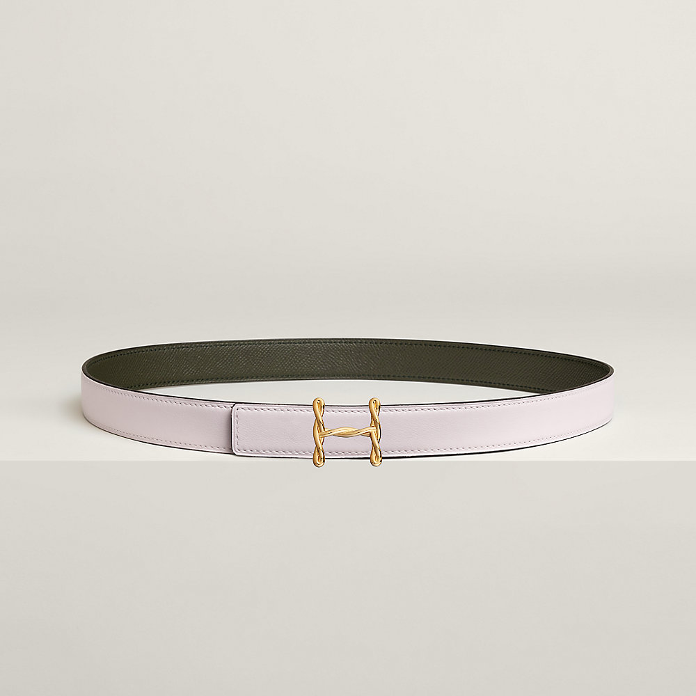 H Torsade belt buckle & Reversible leather strap 24 mm | Hermès Malaysia