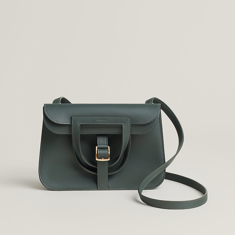 Halzan mini bag - Green | Hermès UK