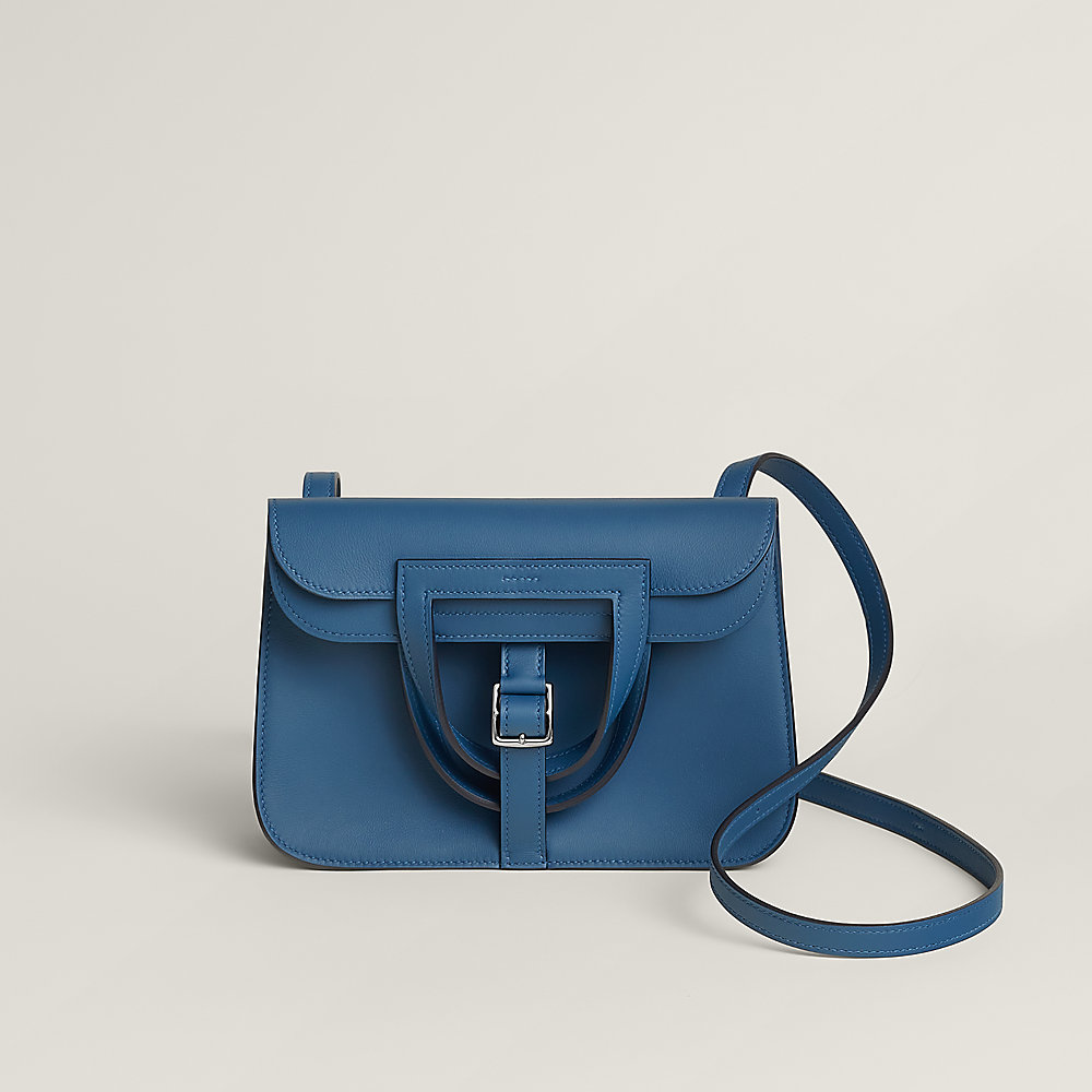 Halzan mini bag - Blue | Hermès Netherlands