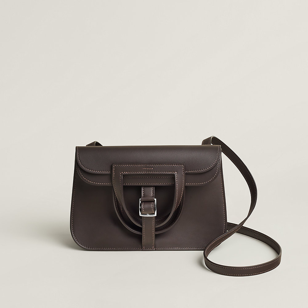 Halzan mini bag - Brown | Hermès UK