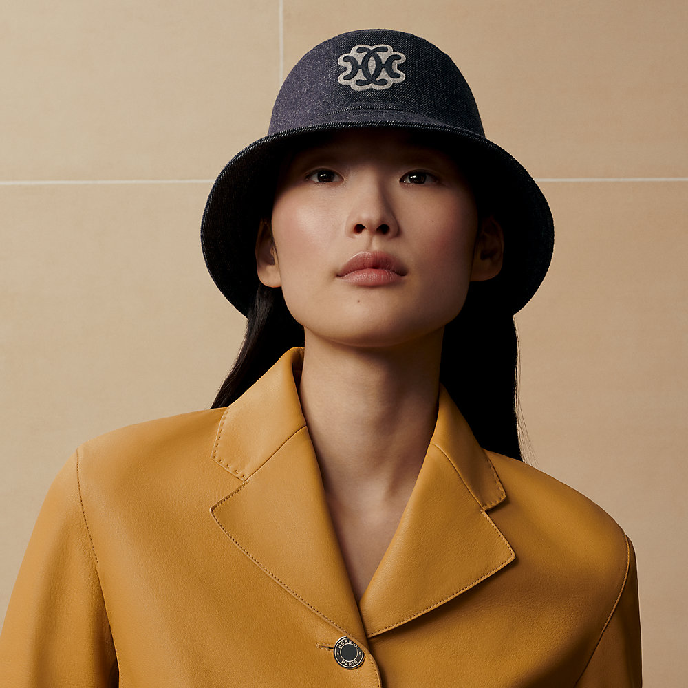 Harper Lift bucket hat - Blue | Hermès Canada