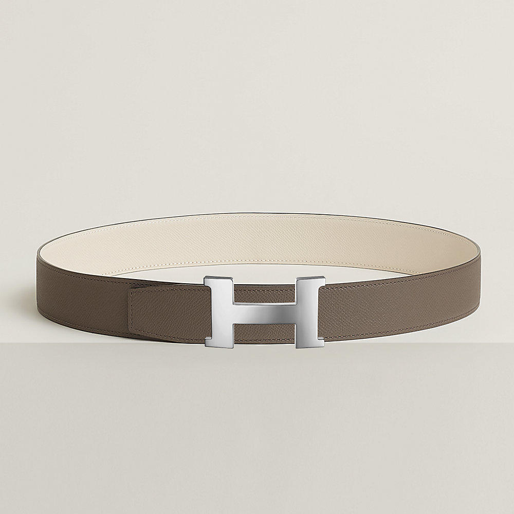Hebilla de cinturón Constance & Piel de cinturón reversible 38 mm ...