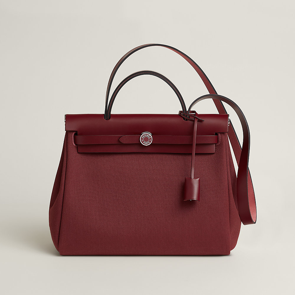Herbag Zip 31 laque bag - Red | Hermès UK
