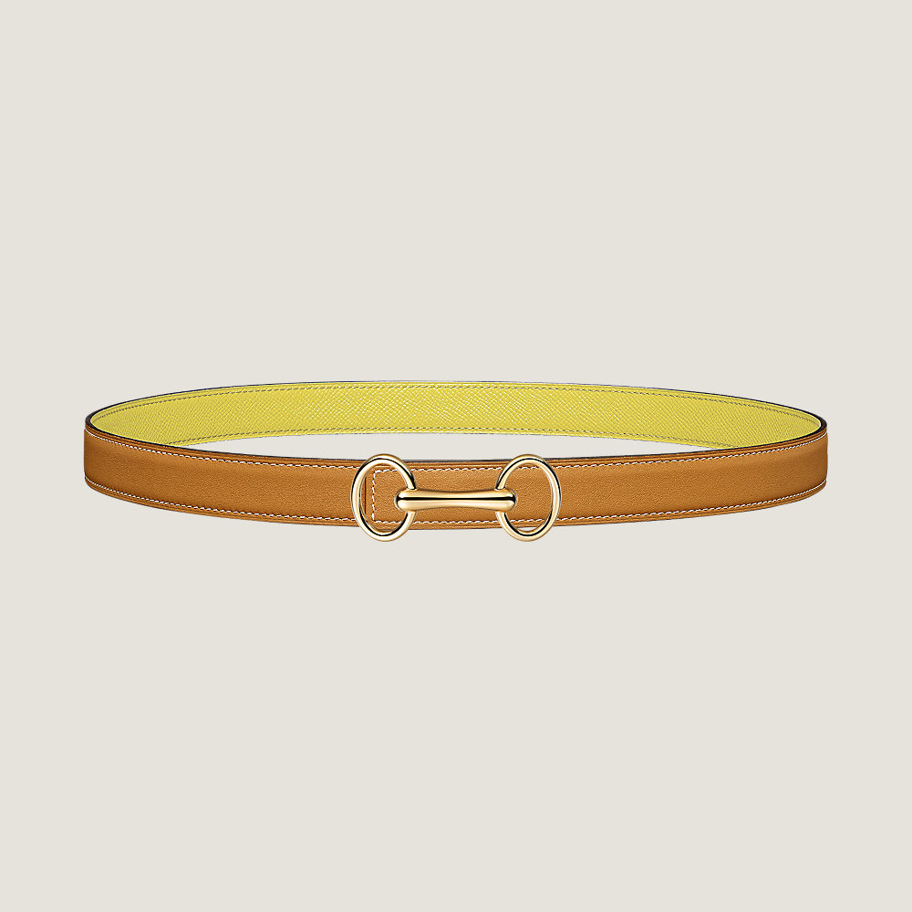 Heritage belt buckle & Reversible leather strap 24 mm | Hermès UK