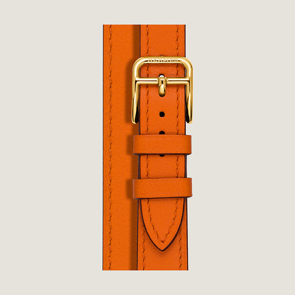 Heure H Small model 25 mm Double Tour Watch Strap | Hermès Canada