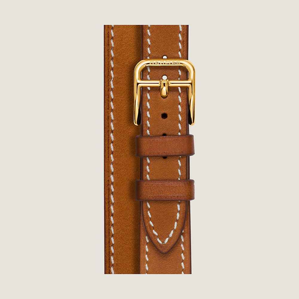 Heure H Small model 25 mm Double Tour Watch Strap | Hermès Canada