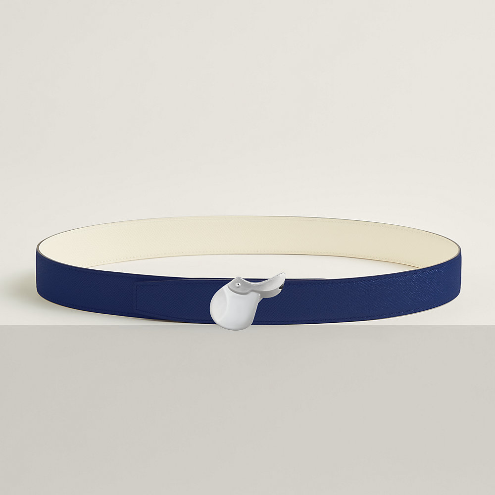 Hippolyte belt buckle & Reversible leather strap 32 mm | Hermès UK