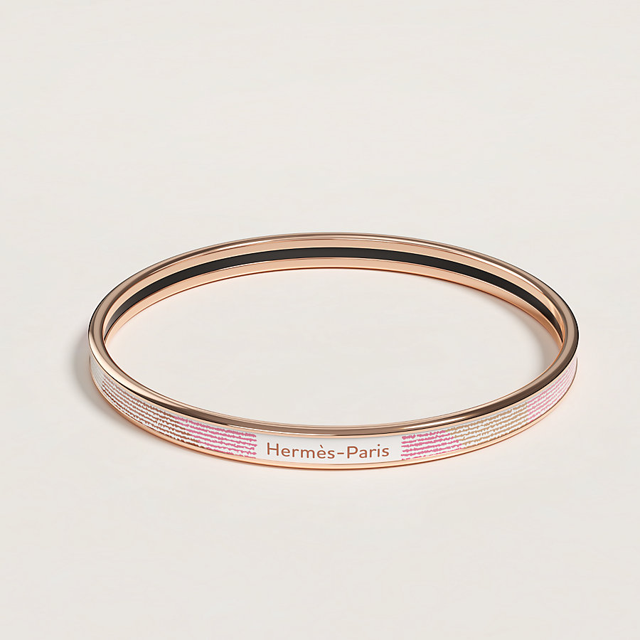 Hermes Inventaire POETIQUE Pour Un Conte Sellier Bangle Women s Enamel