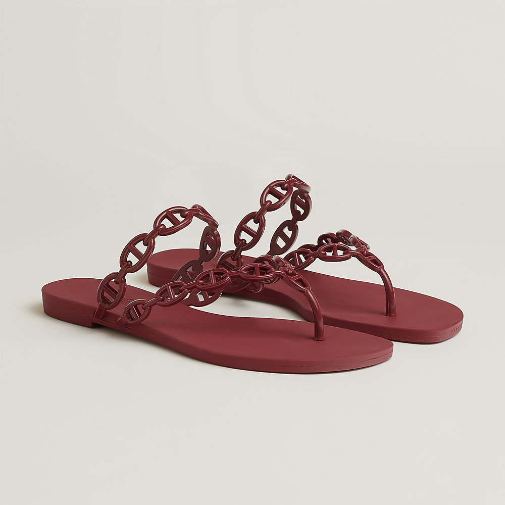 Island sandal - Red | Hermès Thailand