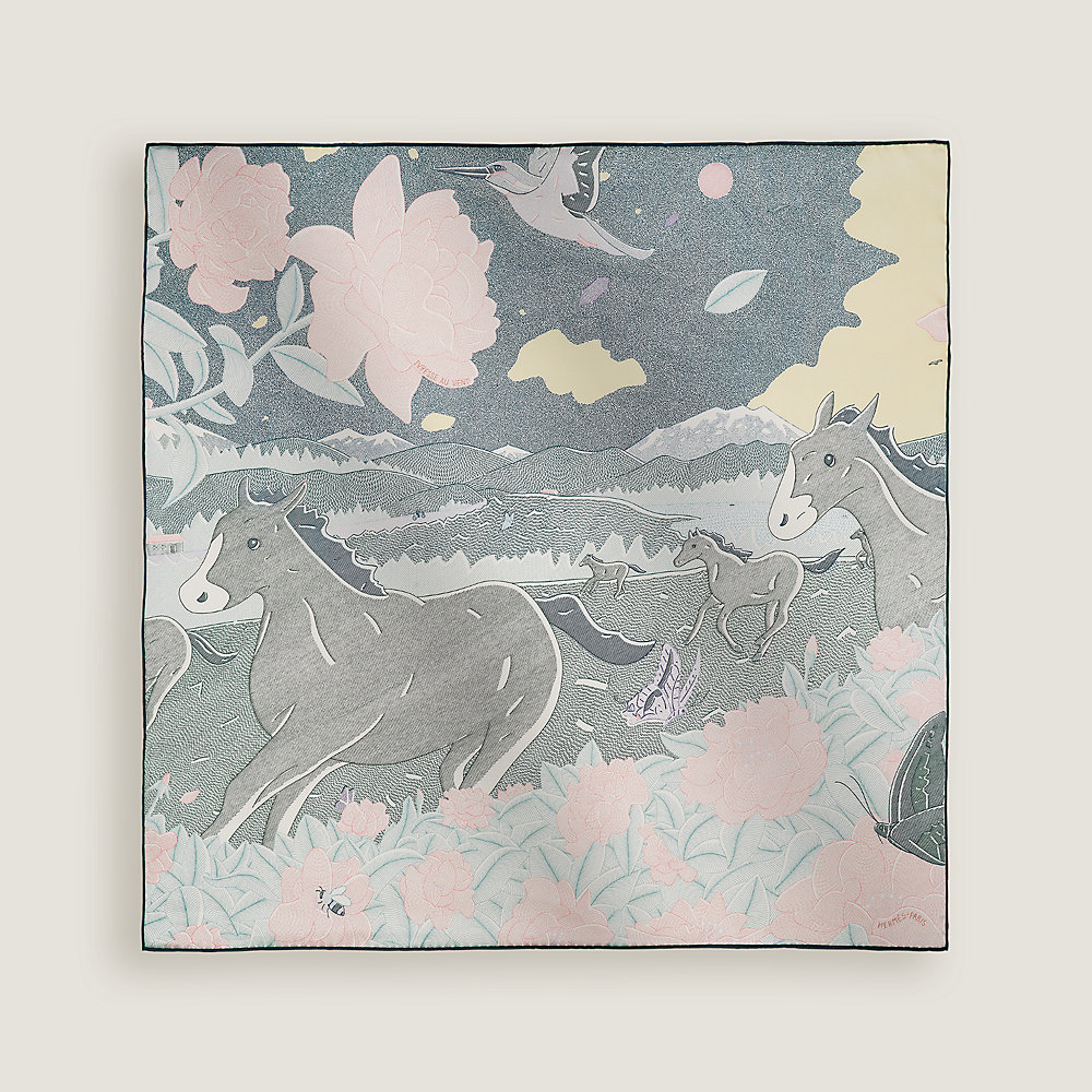 Ivresse Au Vent scarf 70 - Blue | Hermès Australia