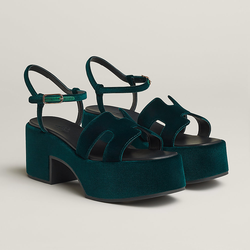 Jam 30 sandal - Green | Hermès Saudi Arabia
