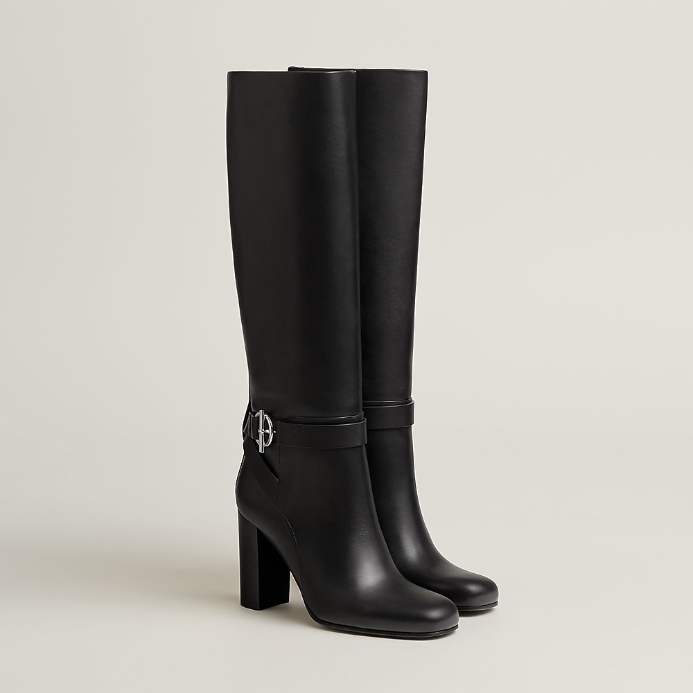 Joanna 90 boot - Black | Hermès Denmark