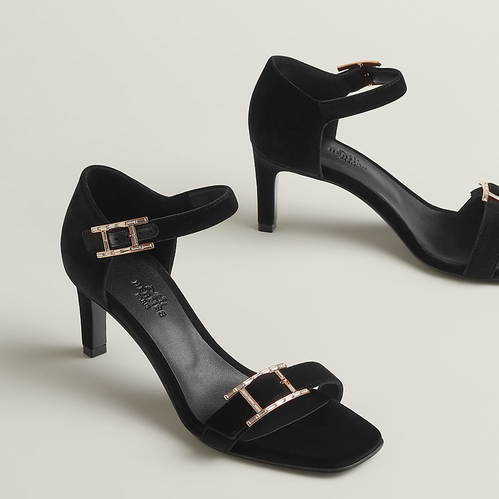 Judy 70 sandal - Black | Hermès UK