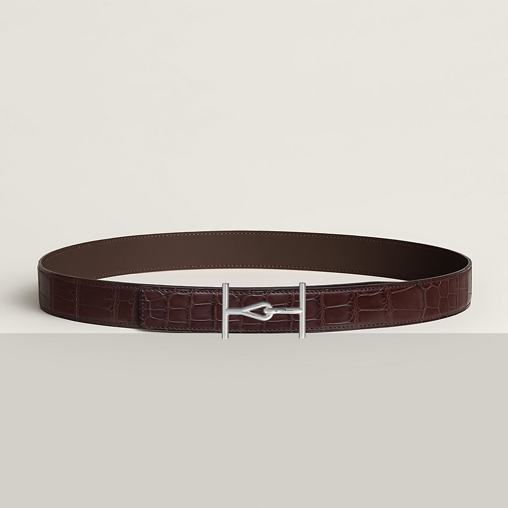 Jumbo belt buckle & Leather strap 32 mm | Hermès USA
