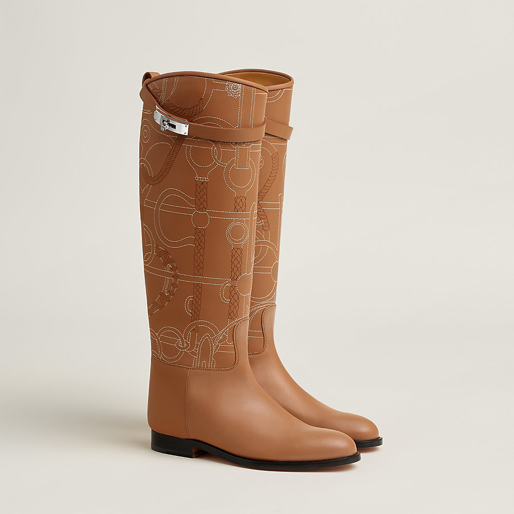 Jumping shorter boot - Beige | Hermès UK