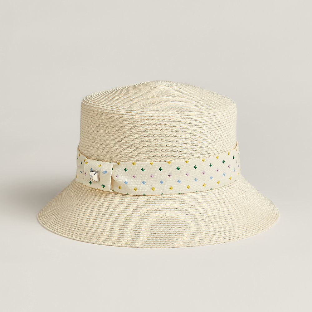 Kalicia Pois Medor hat - Beige | Hermès Australia