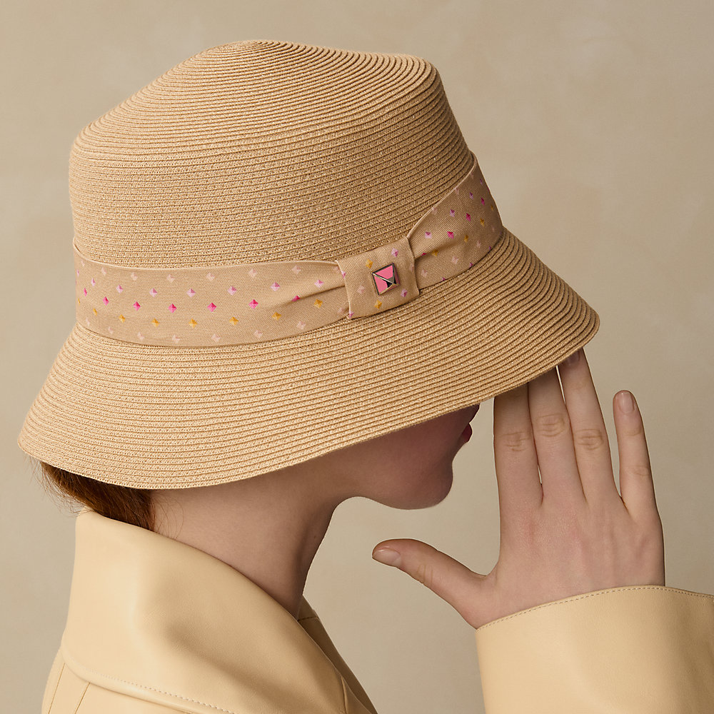 Kalicia Pois Medor hat - Beige | Hermès Malaysia