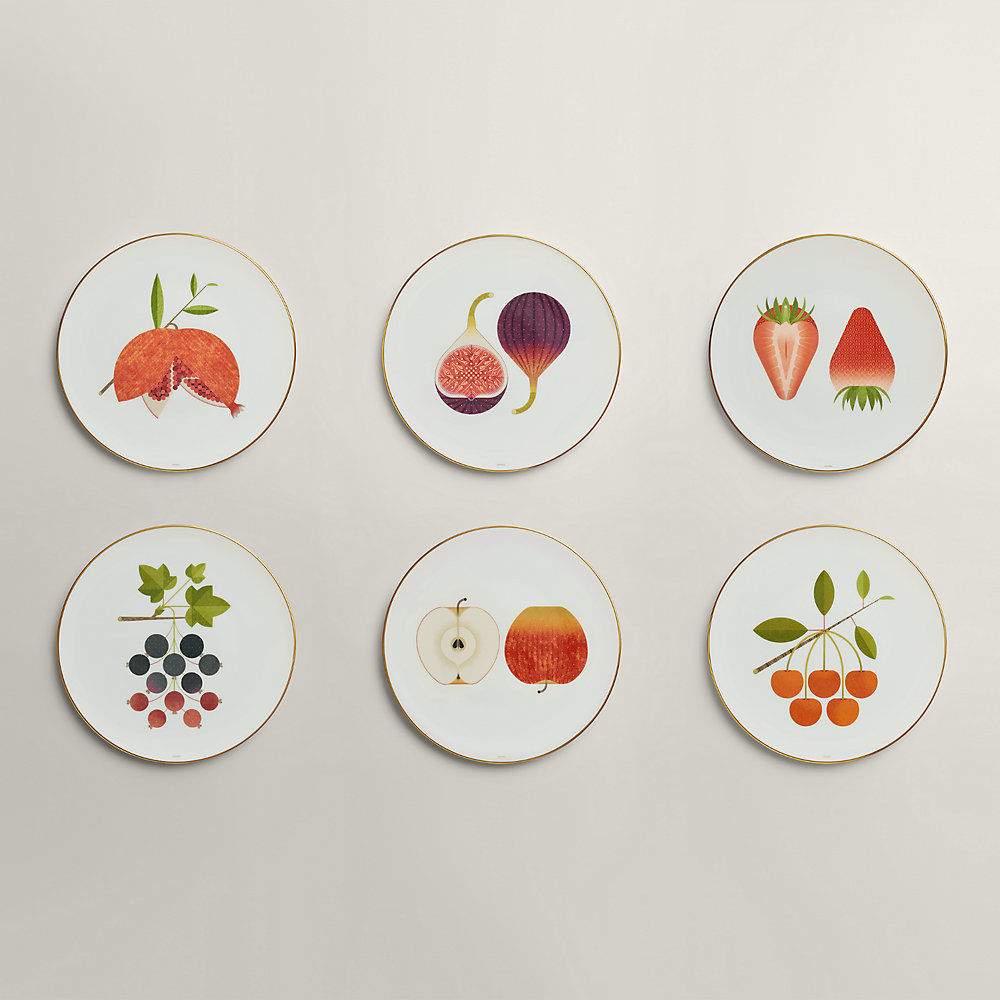 Kaorumi set of 6 dessert plates | Hermès Saudi Arabia