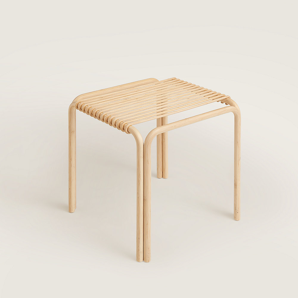 Karumi square stool | Hermès Singapore