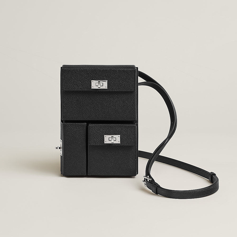 Kelly Multipocket To Go pouch - Black | Hermès USA