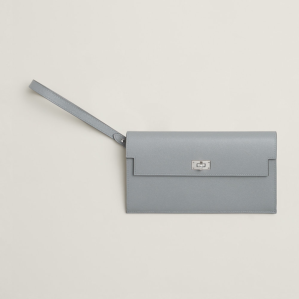 Kelly Pocket Long wallet - Grey | Hermès Hong Kong SAR