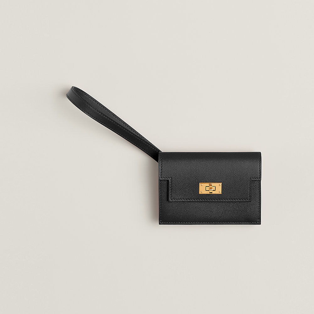 Kelly Pocket Slim wallet - Black | Hermès UK
