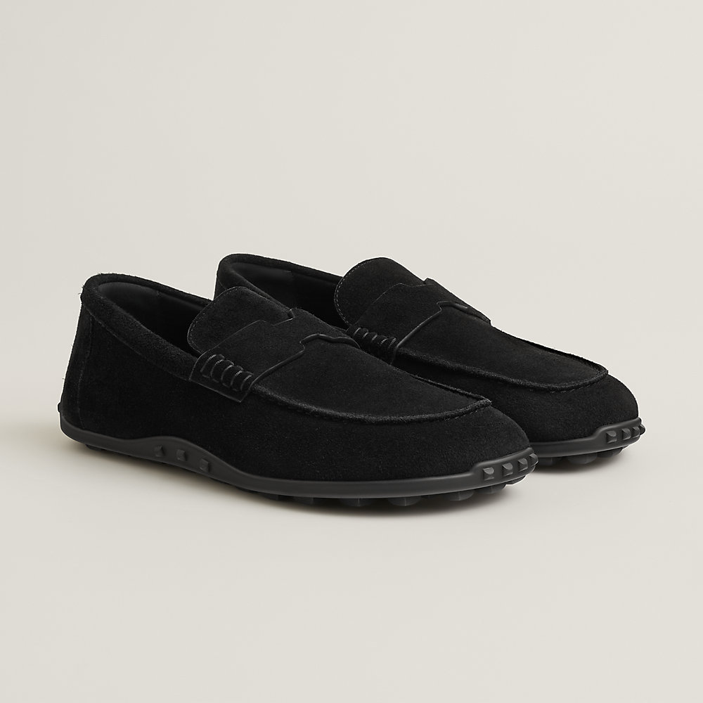 Lazy loafer - Black | Hermès Australia