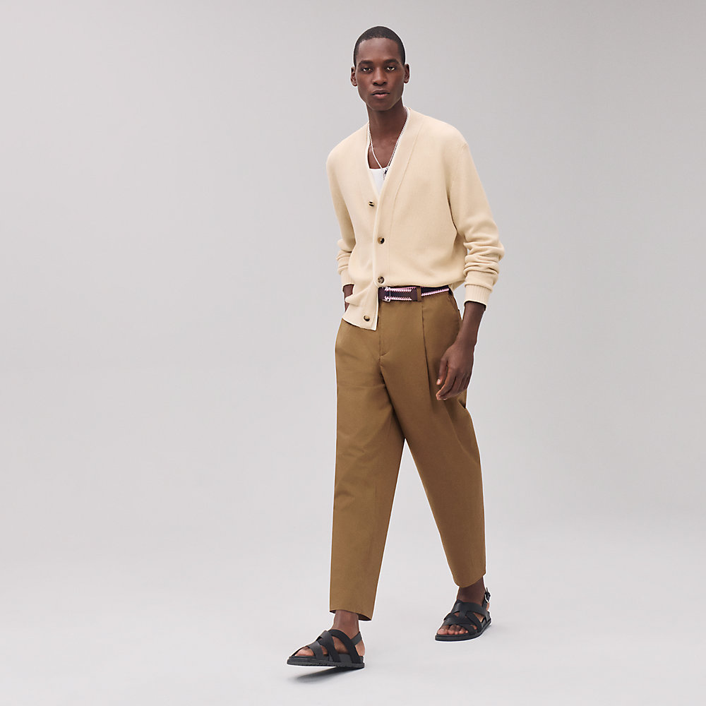 "Lin et l'autre" buttoned cardigan - Beige - XS | Hermès UK