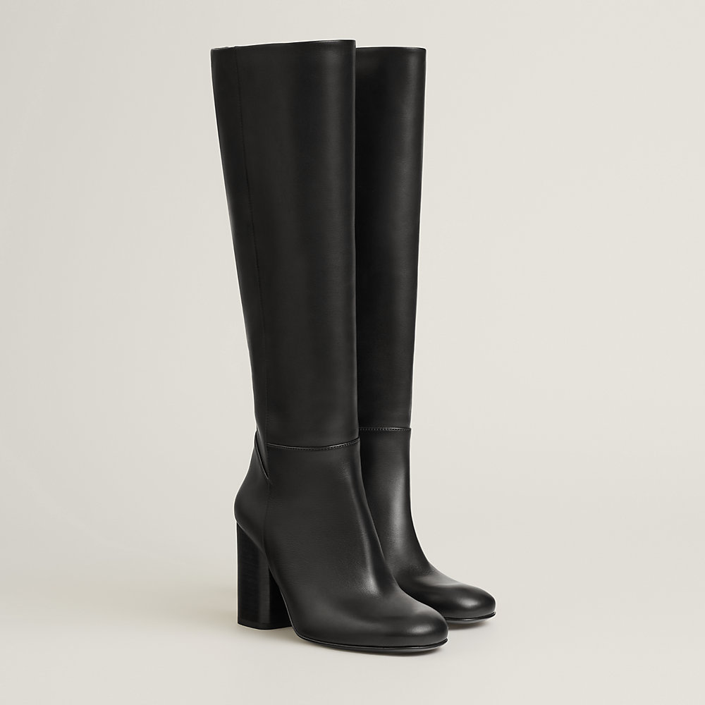 Lisiere 90 boot - Black | Hermès Ireland
