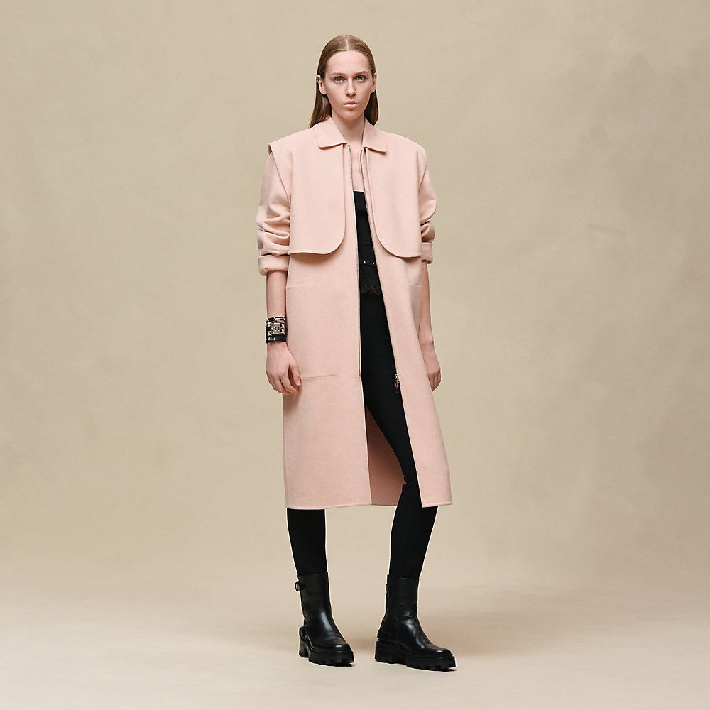 Long storm flap coat | Hermès UK