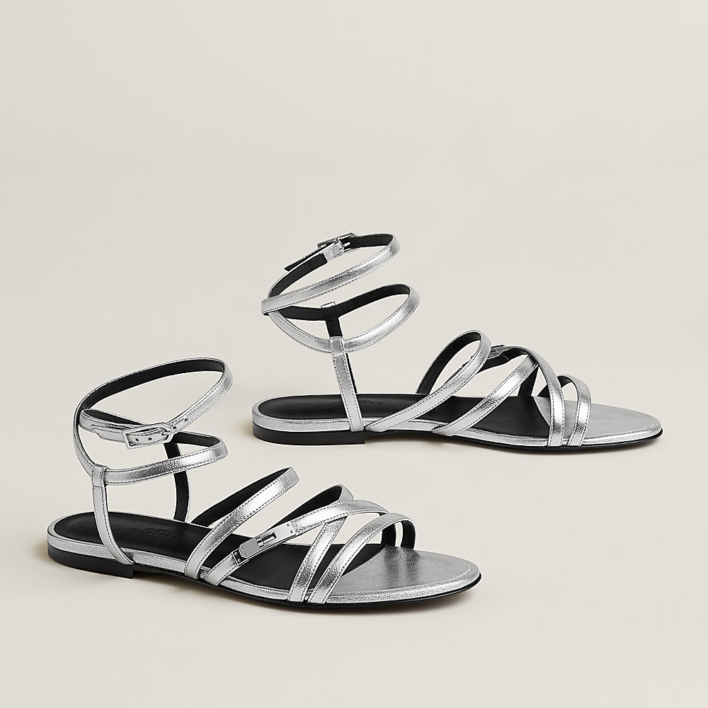 Lullaby sandal - Grey | Hermès USA