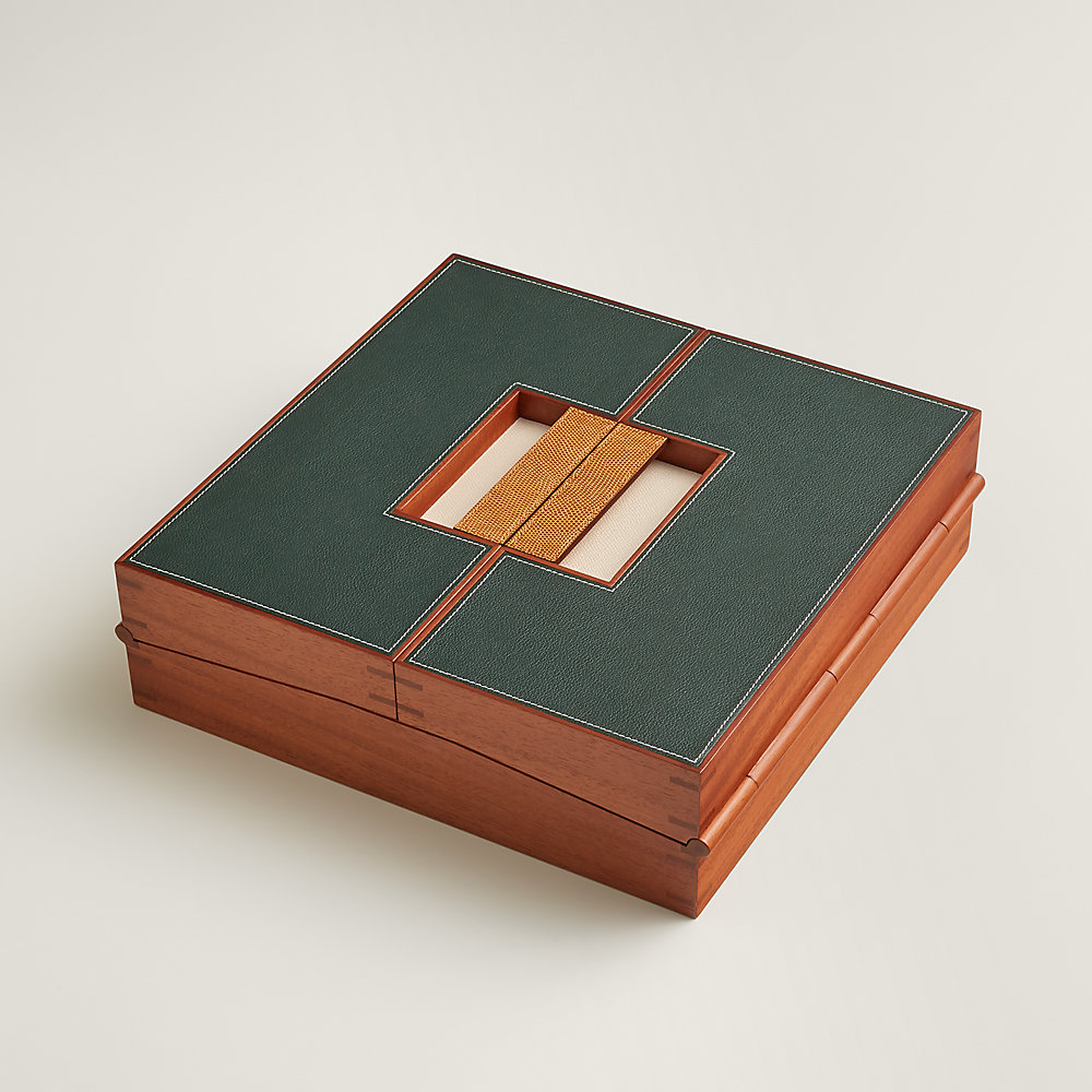 Macao mahjong game - Green | Hermès Canada