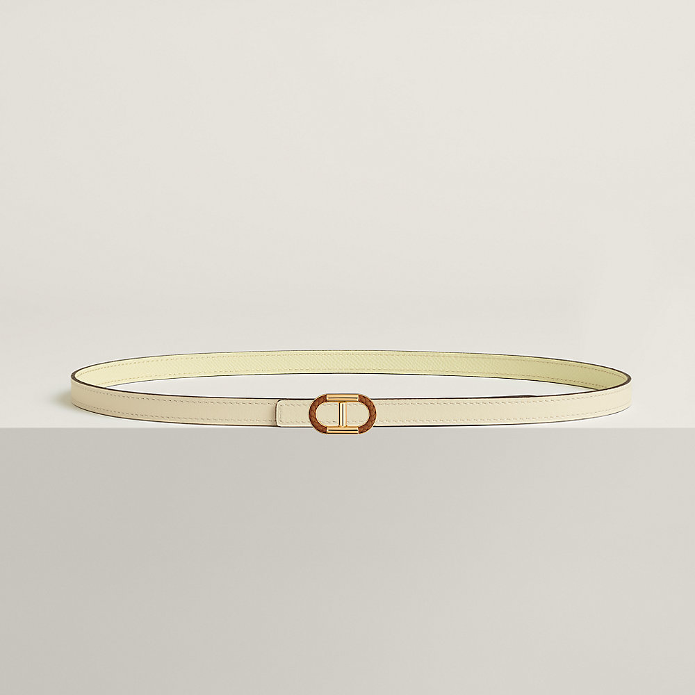 Maillon H Tresse belt buckle & Reversible leather strap 13 mm | Hermès ...