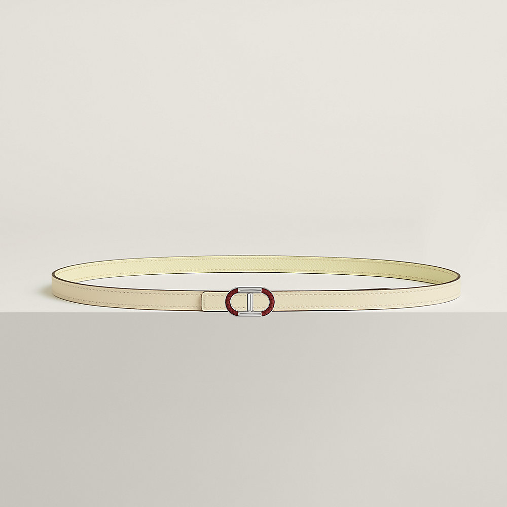Maillon H Tresse belt buckle & Reversible leather strap 13 mm | Hermès UK